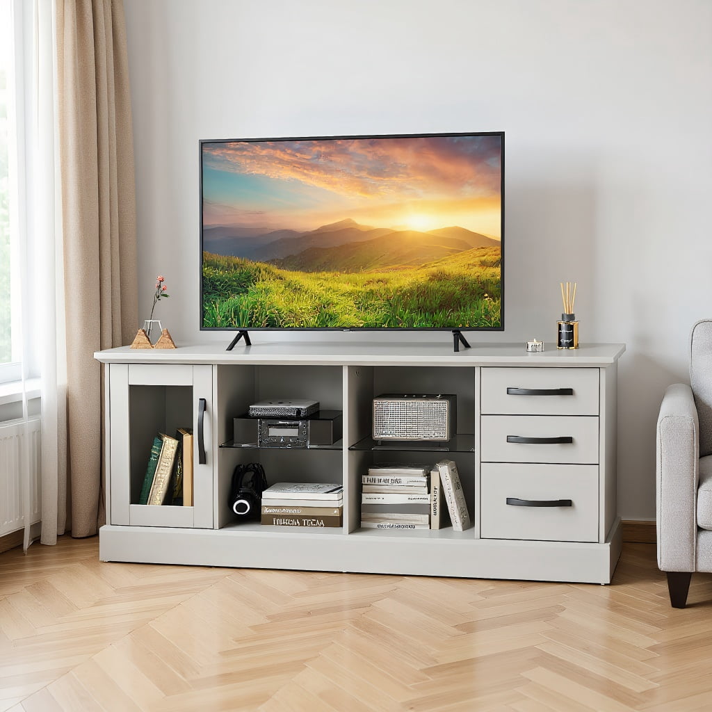 YYAo TV Media Console Table,TV Stand,63 Inches Media Console Table with ...