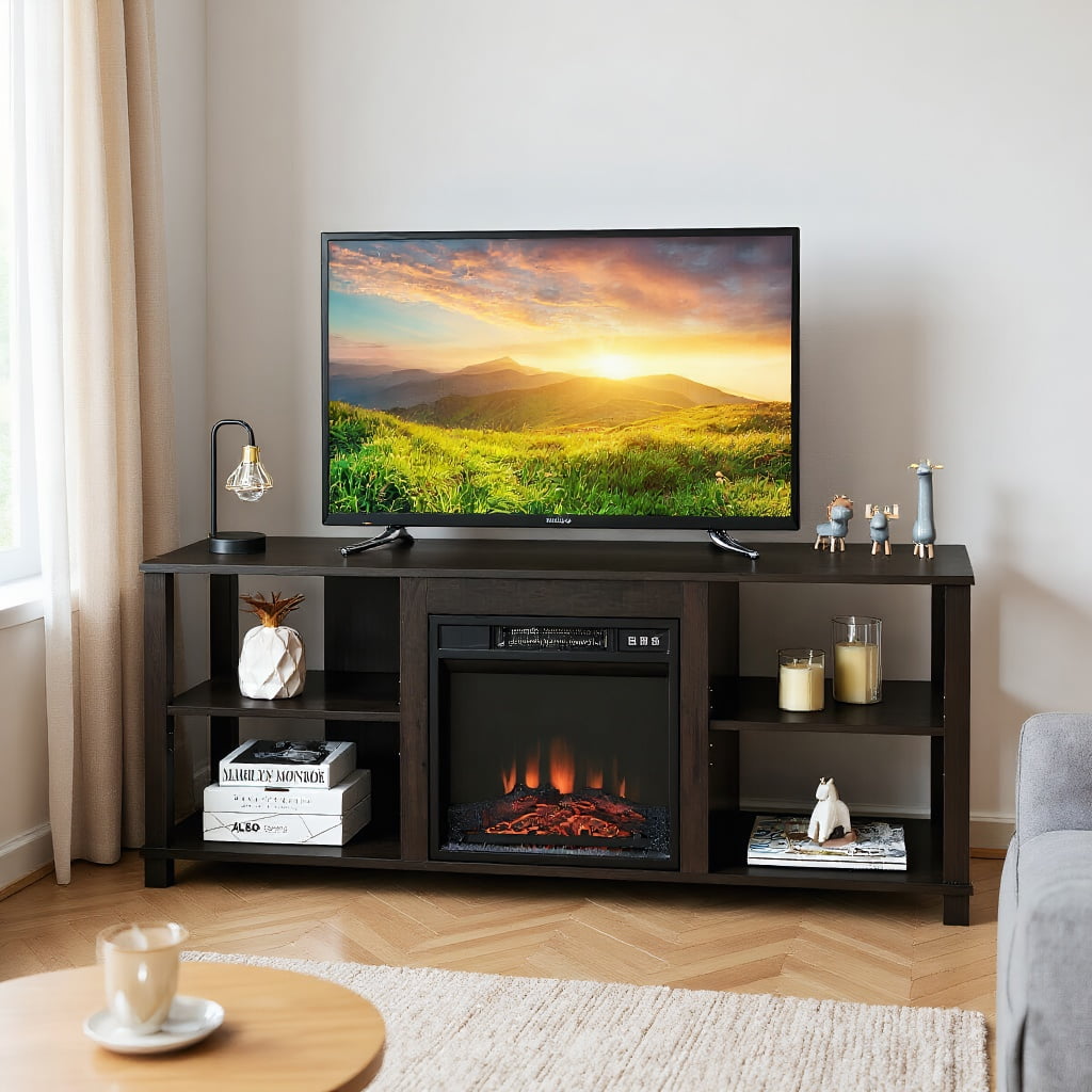 YYAo TV Stand, Television Console Table,Entertainment Center,2-Tier TV ...