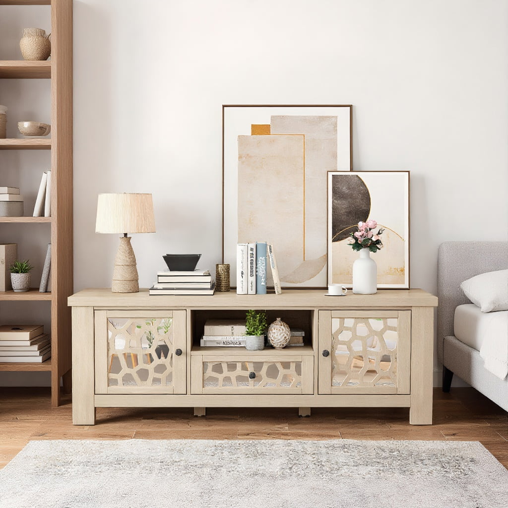 YYAo TV Stand, Television Console Table,Entertainment Center,55 Inch ...