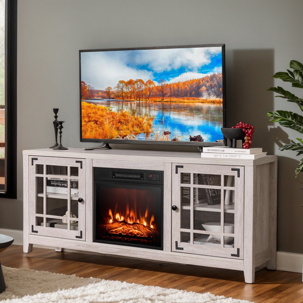 YYAo TV Stand, Television Console Table,Entertainment Center,58 Inch ...