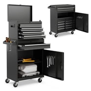 TUFFIOM 5-Drawer Mobile Tool Box, Lockable Storage with Wheels for ...
