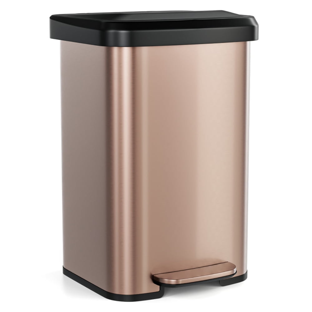 YYAo Trash and Recycling Bin, Kitchen Garbage Can Rubbish Bin,13.2 ...