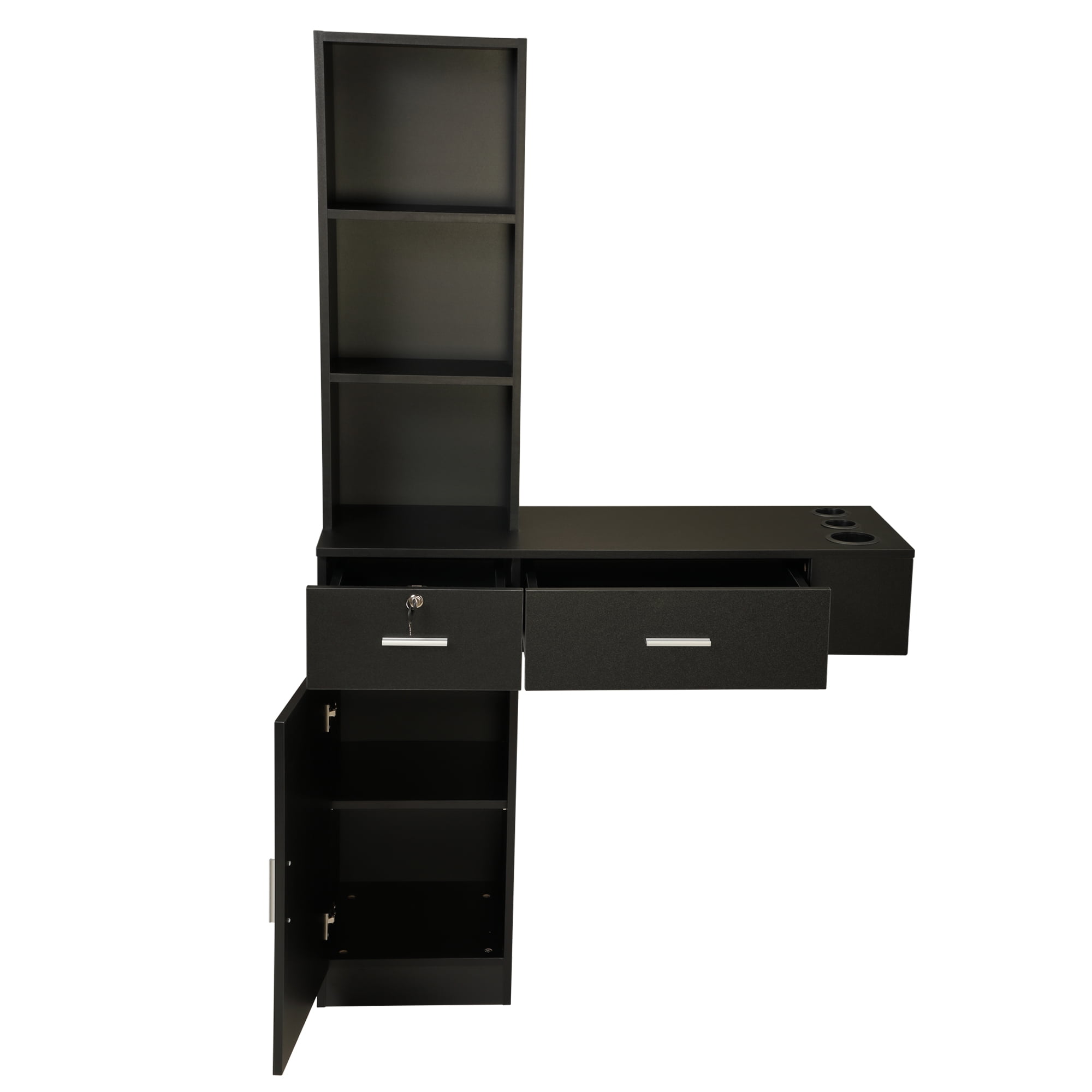 YYAo Wall Mount Hair Styling Barber Station Beauty Hair Salon Spa ...