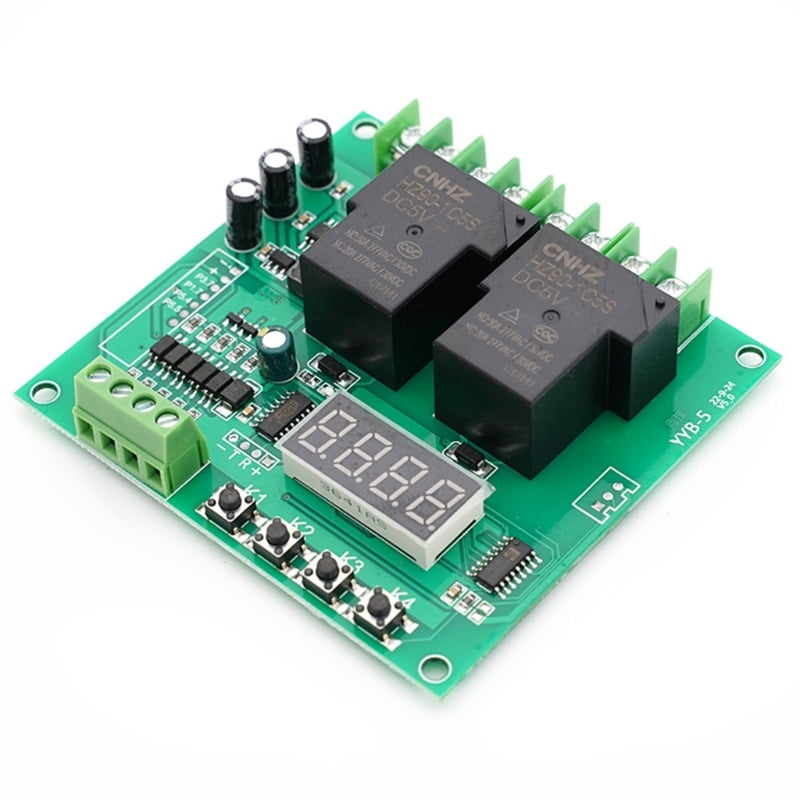 YYB-5 12V 24V Motor Forward/Reverse Control Board Two Relay Delay ...