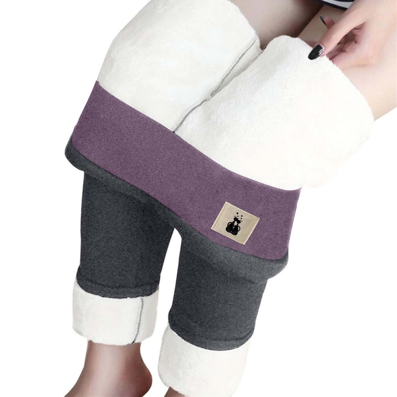 YYDGH Fleece Leggings for Women Winter Warm Tights Plus Size Snow Pants ...
