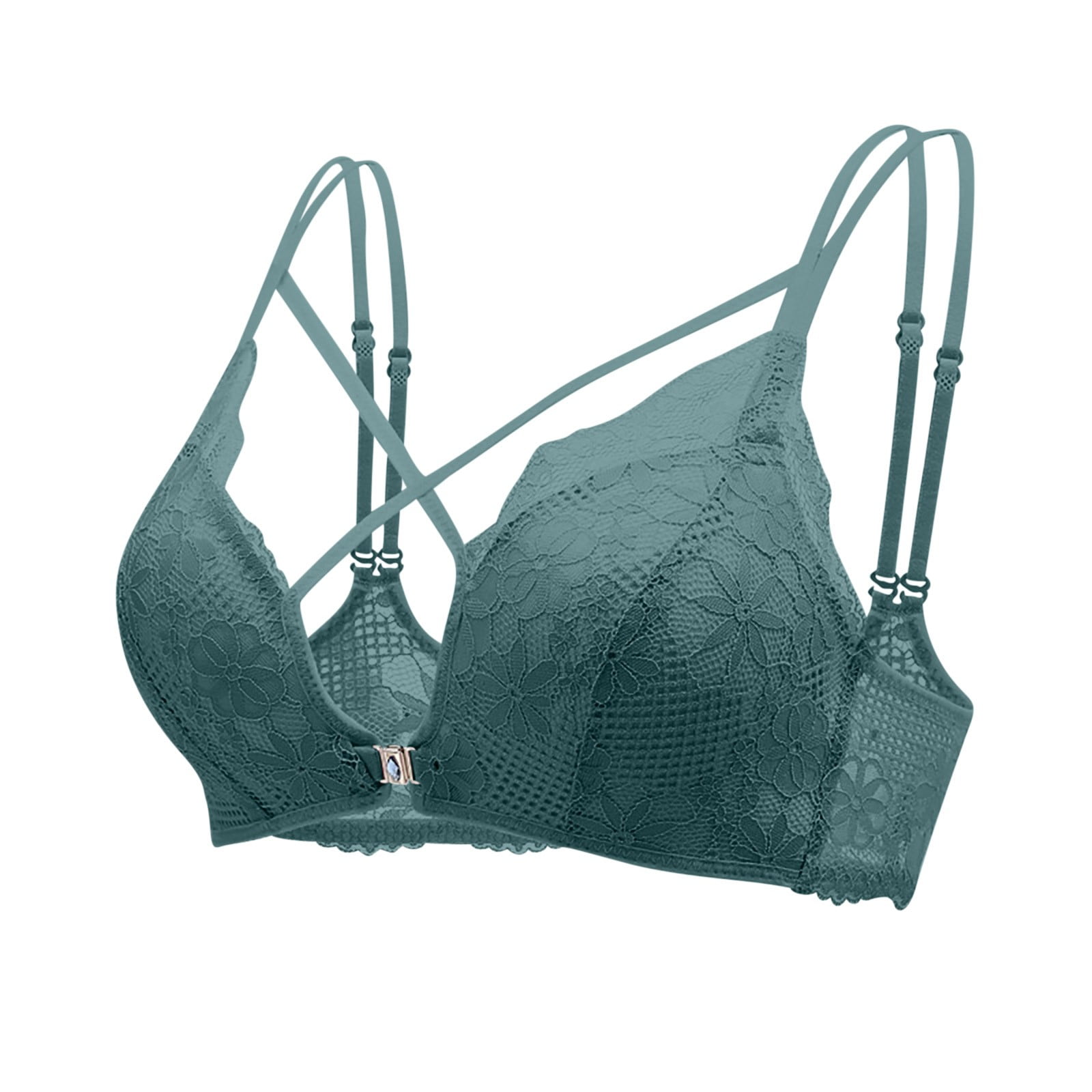 YYDGH Lace Bralette for Women Front Closure Bra Unpadded and Unlined ...