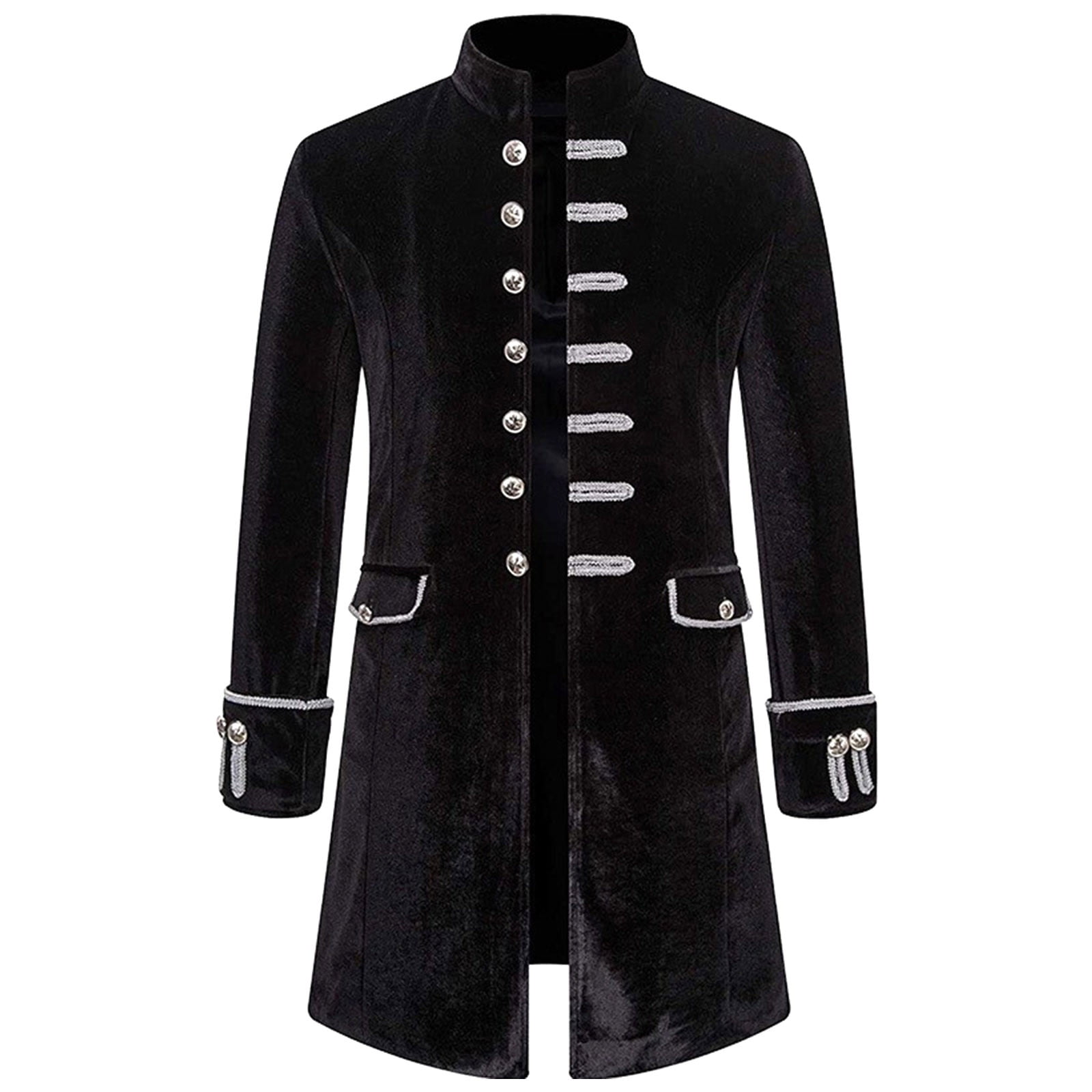 YYDGH Long Fancy Cardigan Fashion Gothic Coat Vintage Steampunk Men ...
