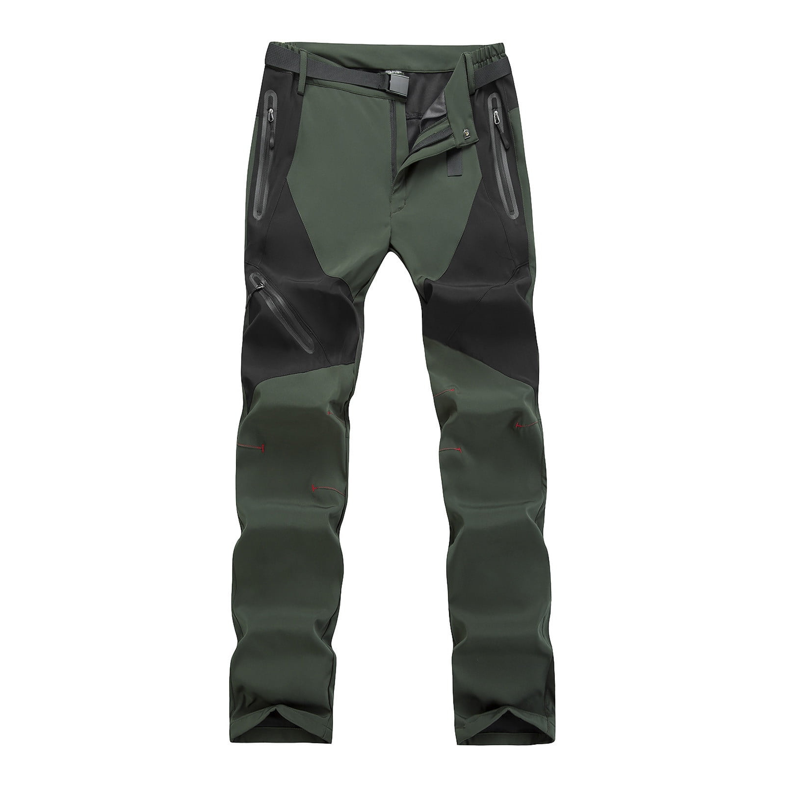 Yydgh Mens Hiking Cargo Pants Lightweight Zipper Long Pants Work Trousers Workout Joggers