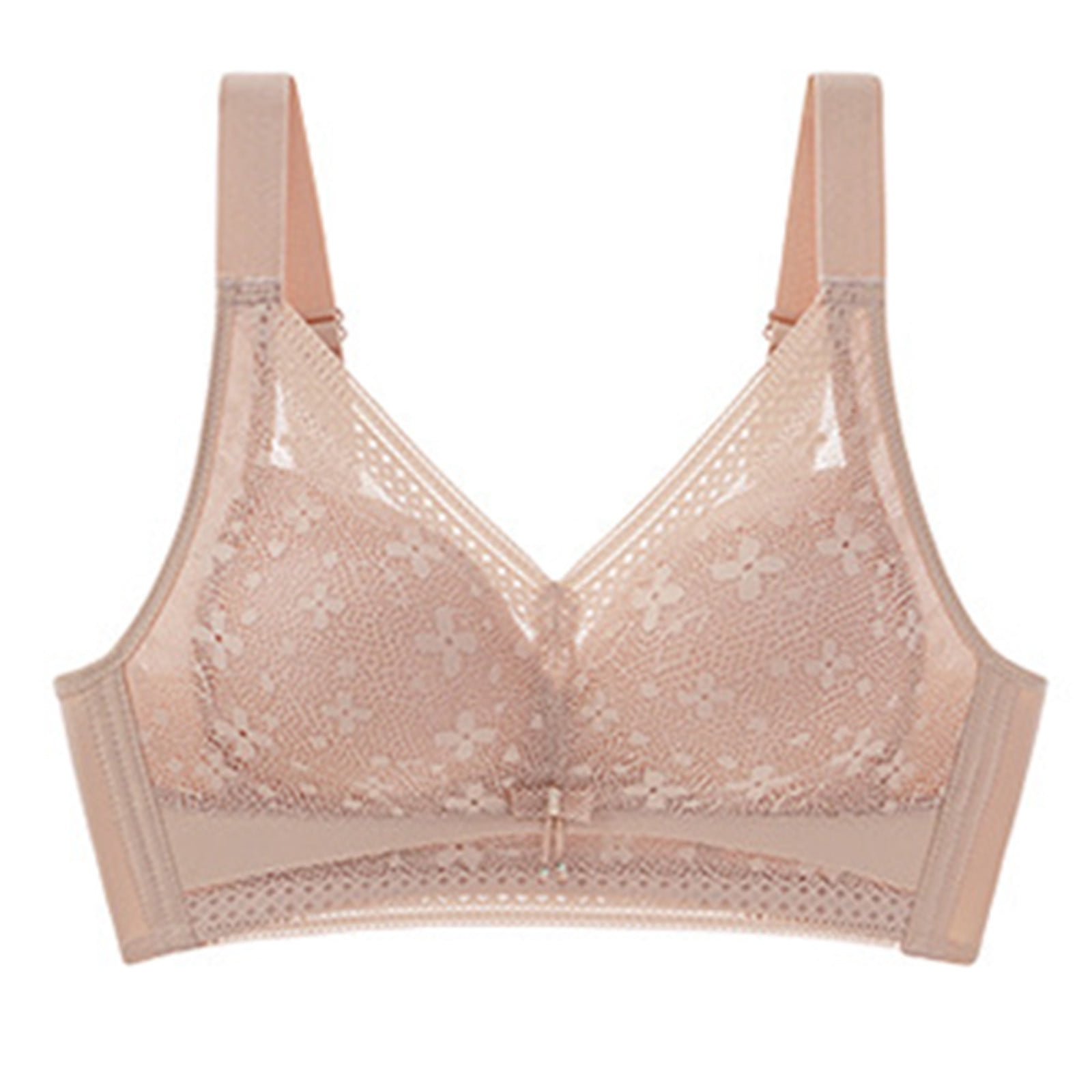 YYDGH Women Wireless Push Up Comfort Bra Full-Coverage Plus Size Full ...