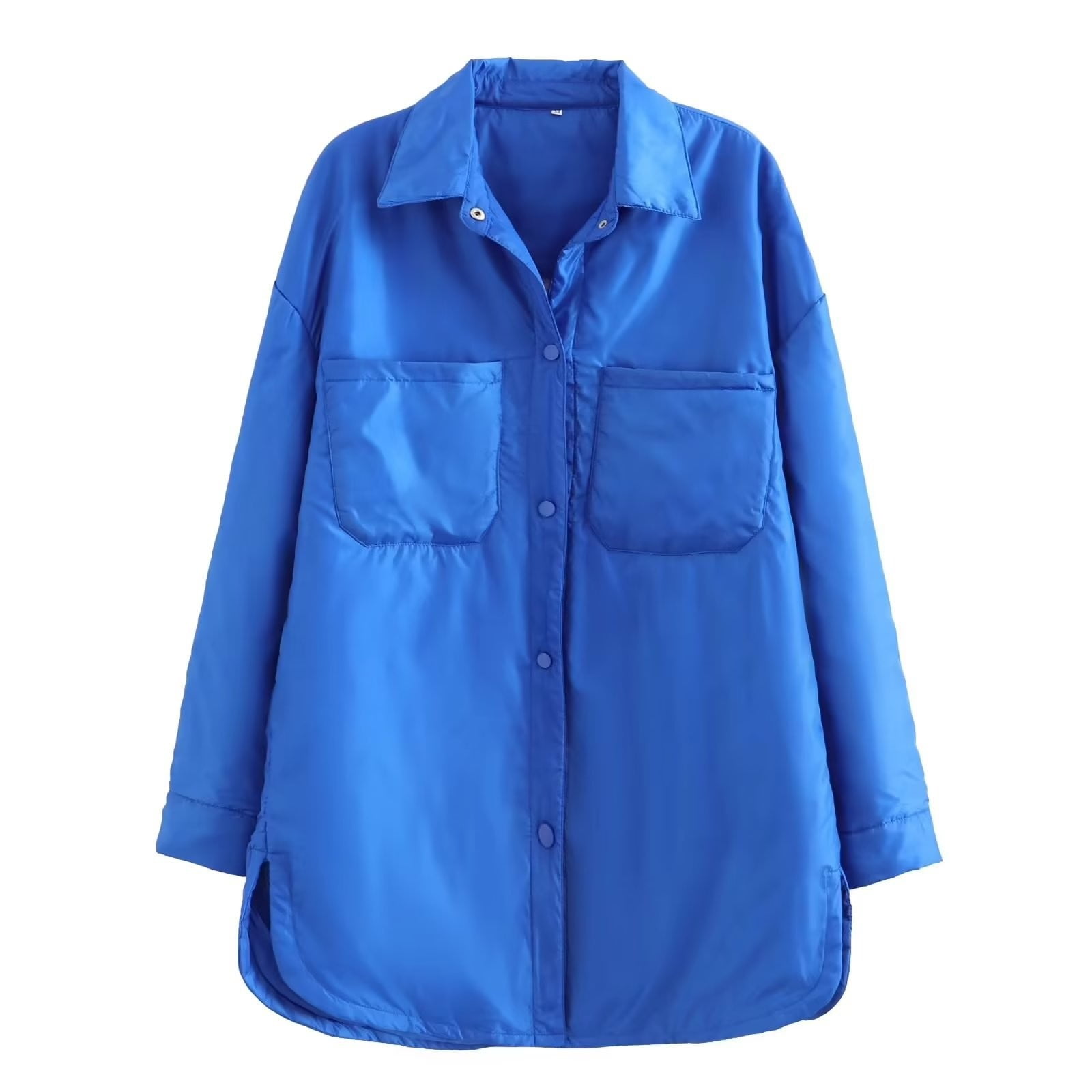 YYDGH Women's Lightweight Puffer Jacket Long Sleeve Full Zip Side Slit ...