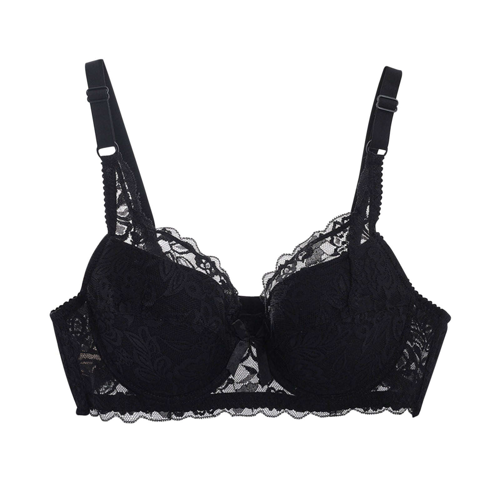YYDGH Women's Push Up Lace Bra Comfort Non Padded Full Coverage ...