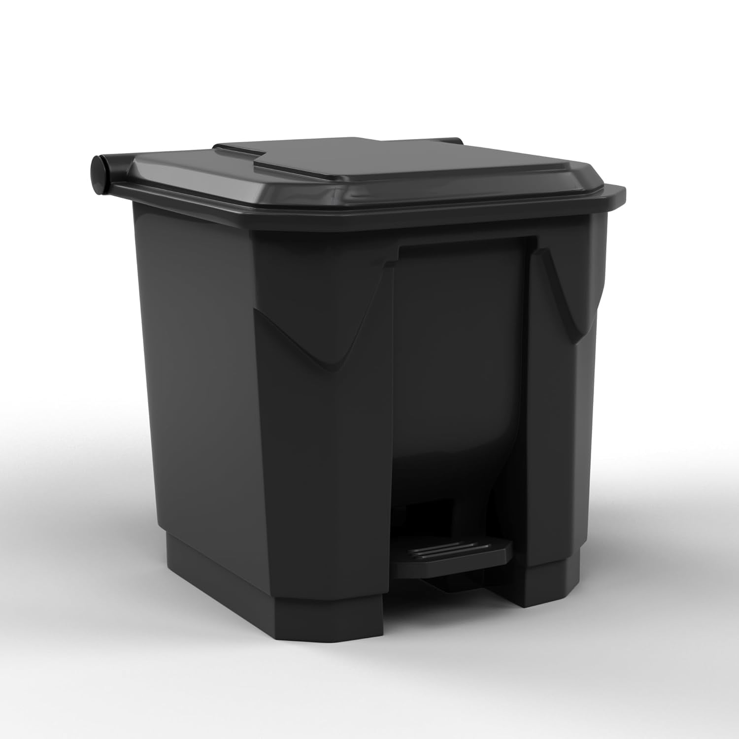 YYEAN 8 Gallon Rectangular Step-On Waste Container | Outdoor Office ...