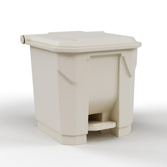 YYEAN 8 Gallon Rectangular Step-On Waste Container | Outdoor Office ...
