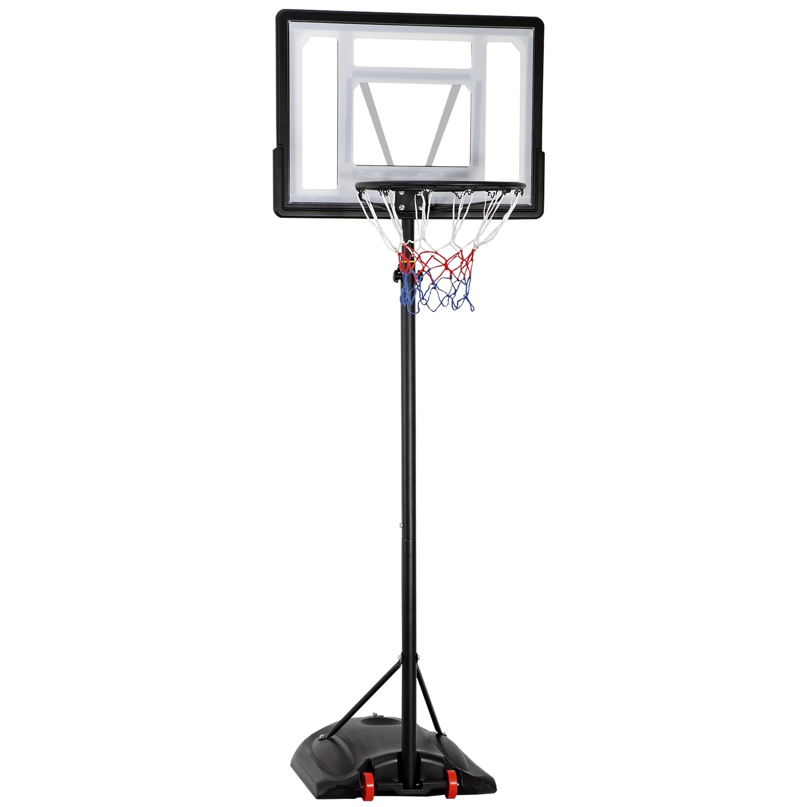 YYEAN Adjustable Outdoor Basketball Hoop - Portable Basketball Goal ...