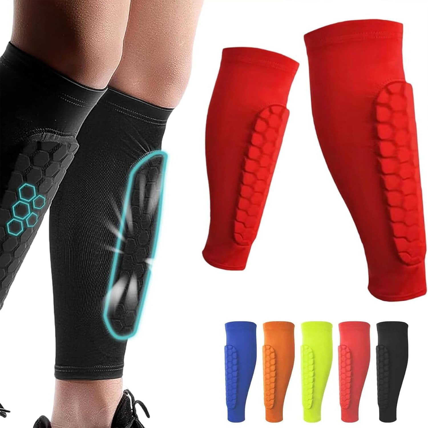 YYHIRFS Shin Defender Shin Guards Kids with Ankle - Shindefender Shin ...