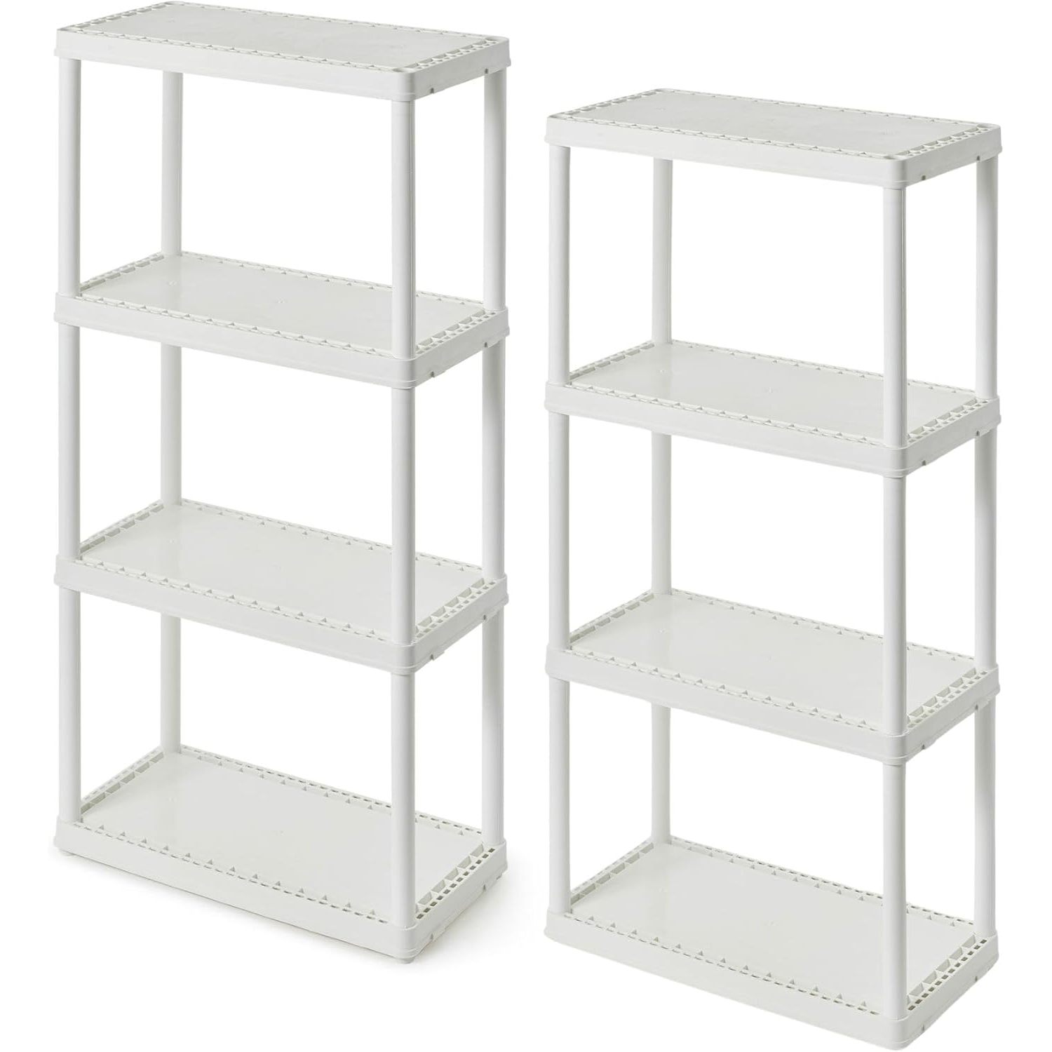 YYJP 4 Shelf Fixed Height Solid Light Duty Storage Unit 12 x 24 x 48 ...