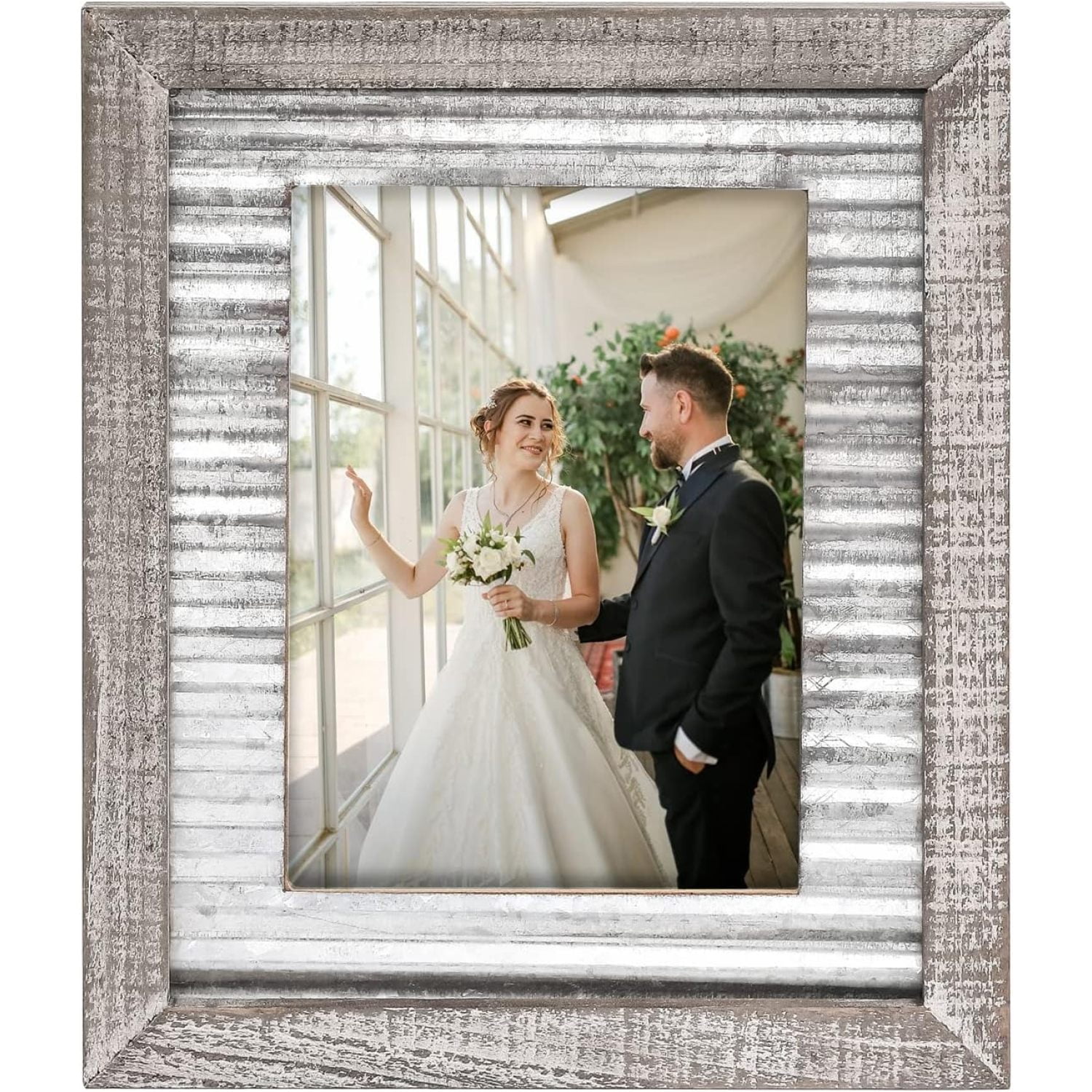YYJP Handcrafted Rustic Wooden Picture Frames with Real Glass and ...