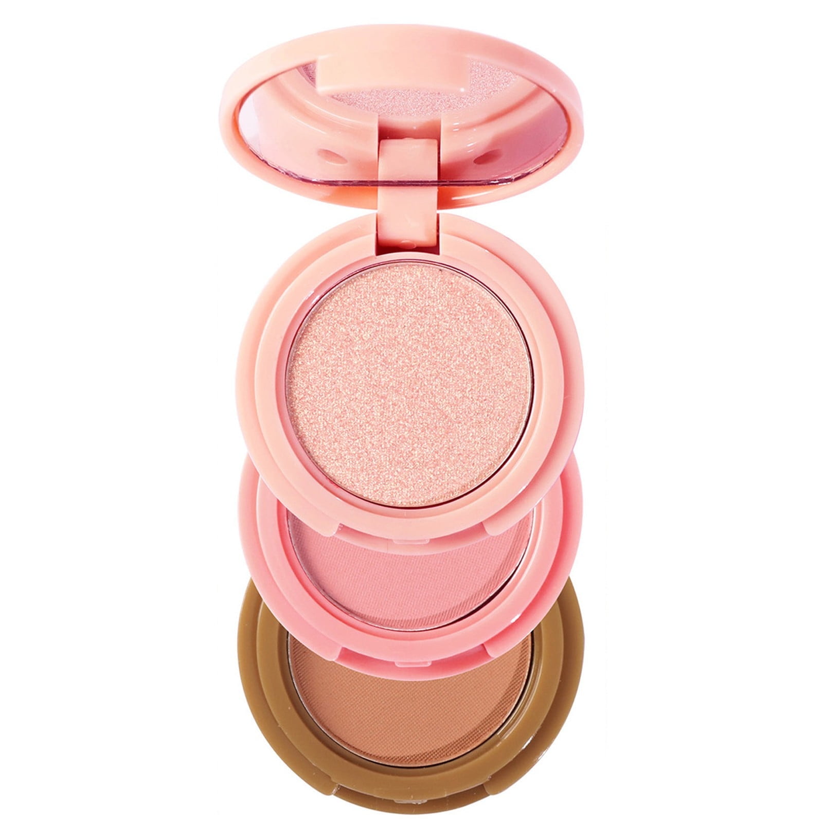 YYK 3-in-1 Blendable Trio, Contour And Highlight Blush Makeup Palette ...