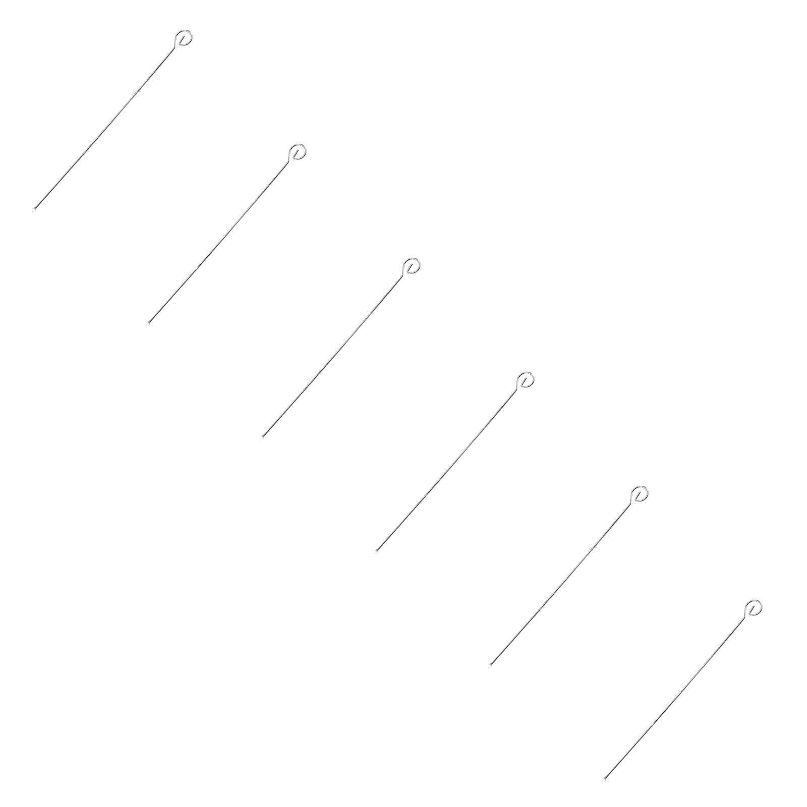 YYKihy Cylinder Shape Metal BBQ Sticks Stainless Skewer Kebob Kabob ...