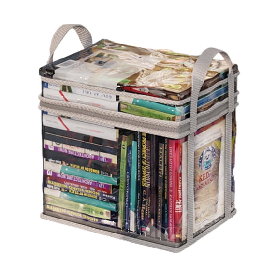 YYKihy Transparent Storage Box Student Book Storage Bag Transparent ...