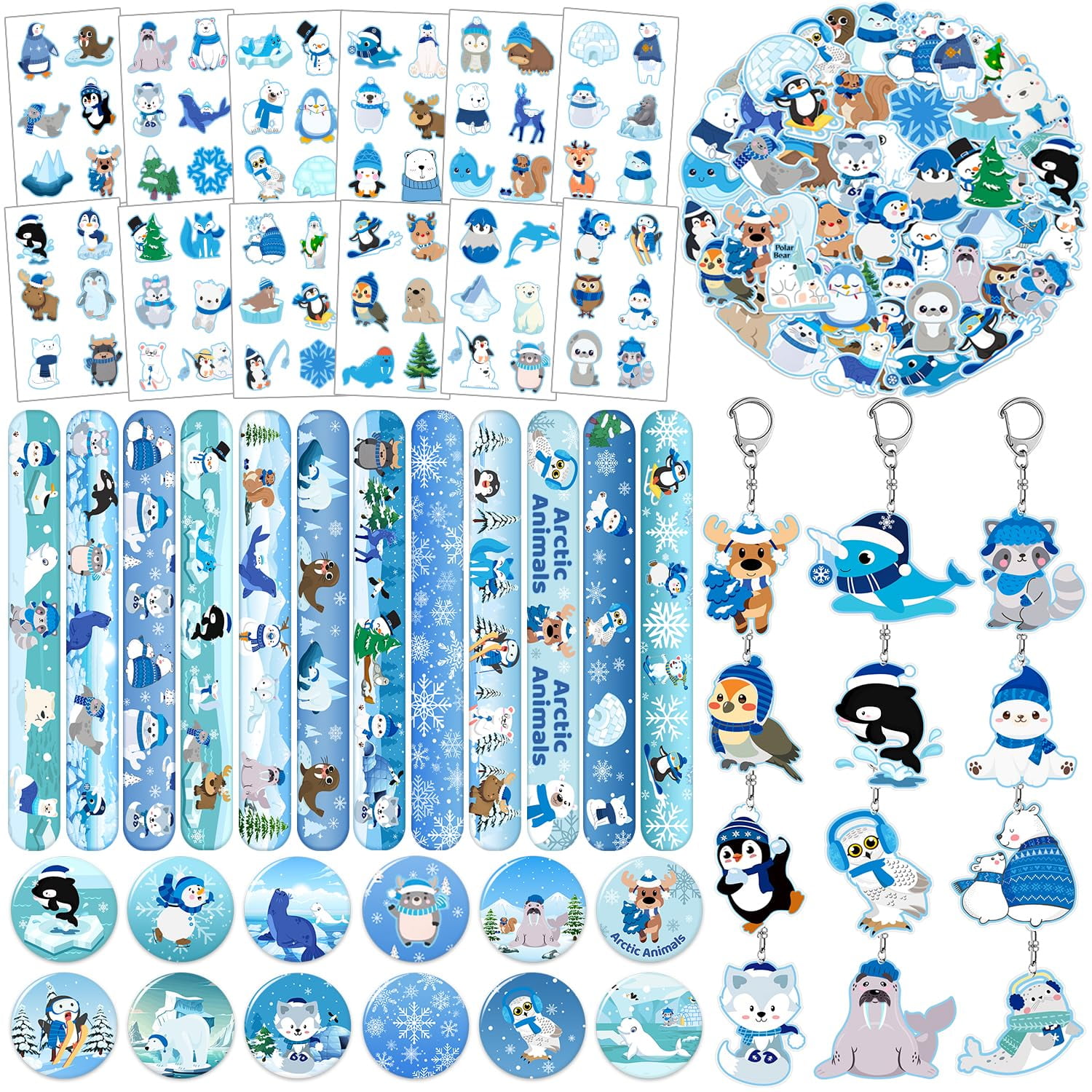 YYMYMGJ 98 PCS Arctic Animals Party Favors, Arctic Polar Animals ...