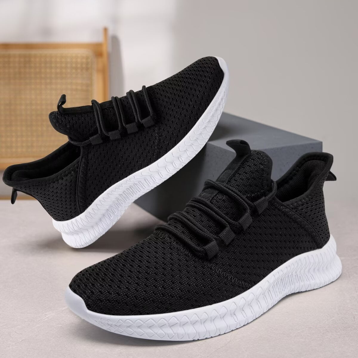 YYTLCH Men's Breathable Lightweight Outdoor Fitness Walking Shoes ...