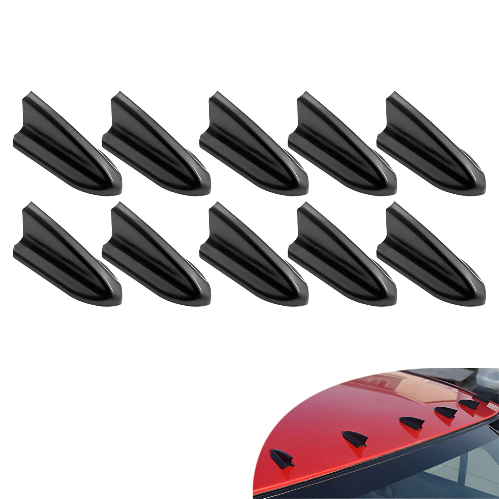 YYTQP 10 PCS Diffuser DHF10 Shark Fin Kit, Self-Adhesive Smooth Linear ...