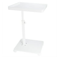 BEJOLO C Shaped Side Table with Wheels, Adjustable Height Tea Table ...