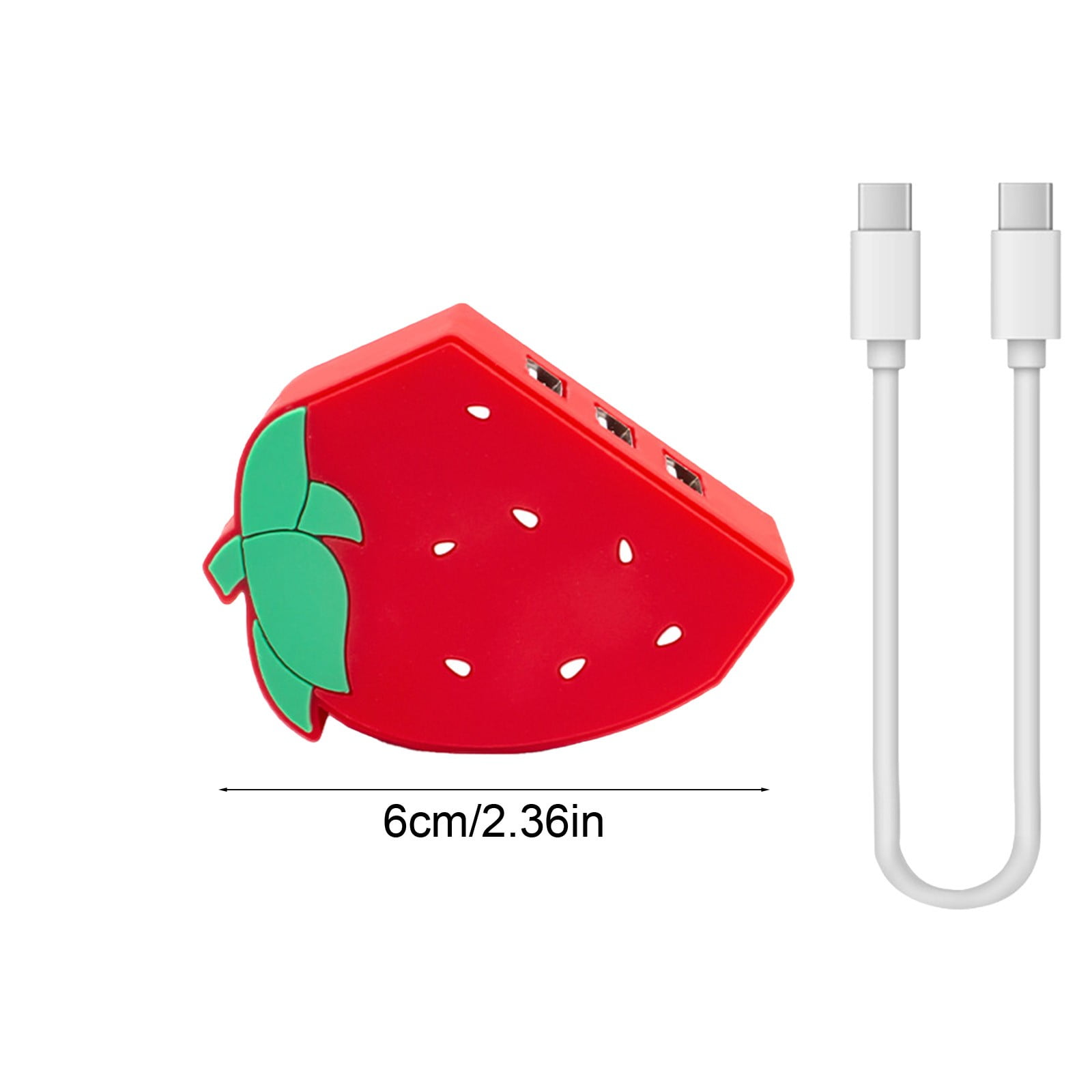 YYUZH 3-Port USB Hub Splitter Fruit Shaped, Multifunctional with ...