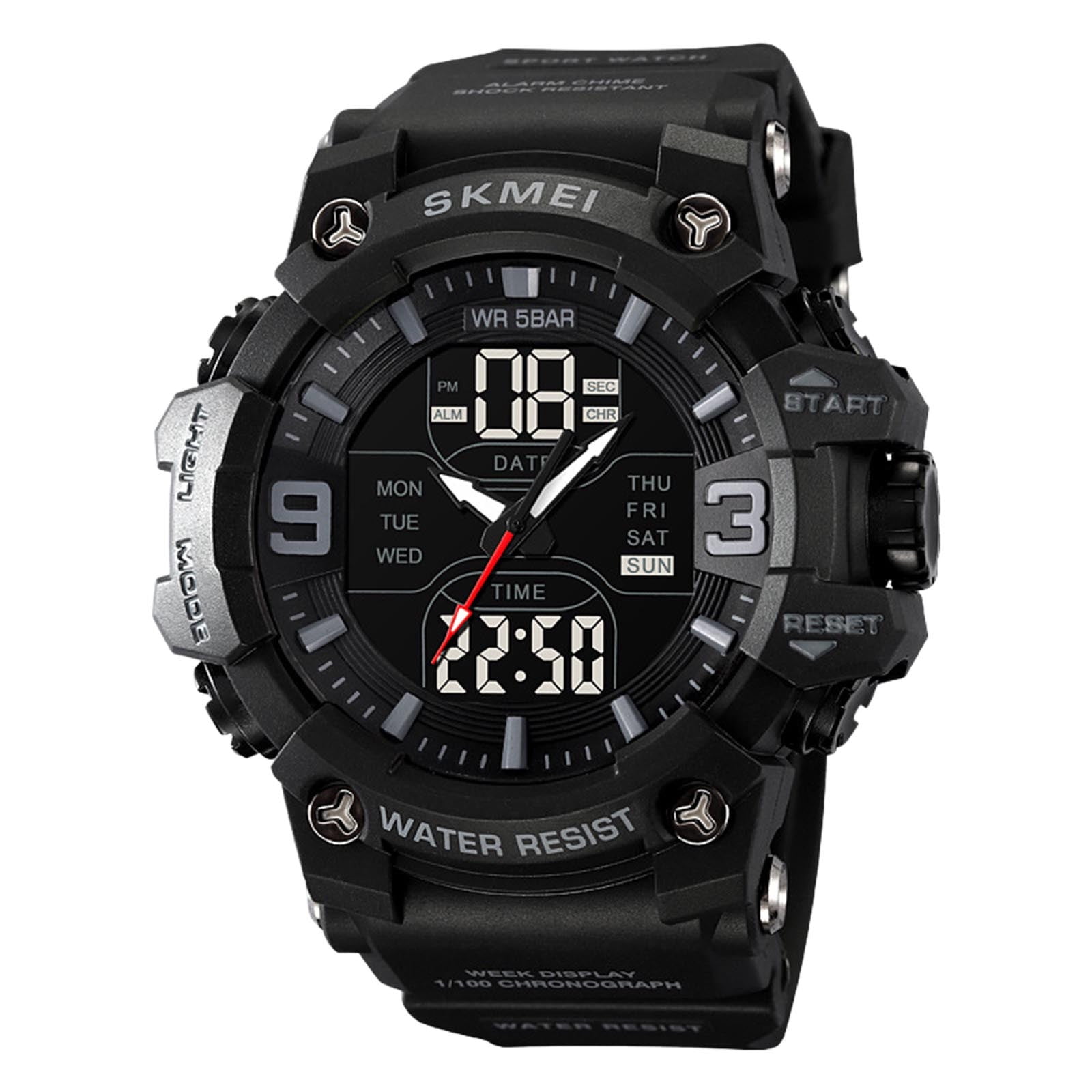 YYUZH Men's Sport Digital Watch - Waterproof Multifunctional Outdoor ...