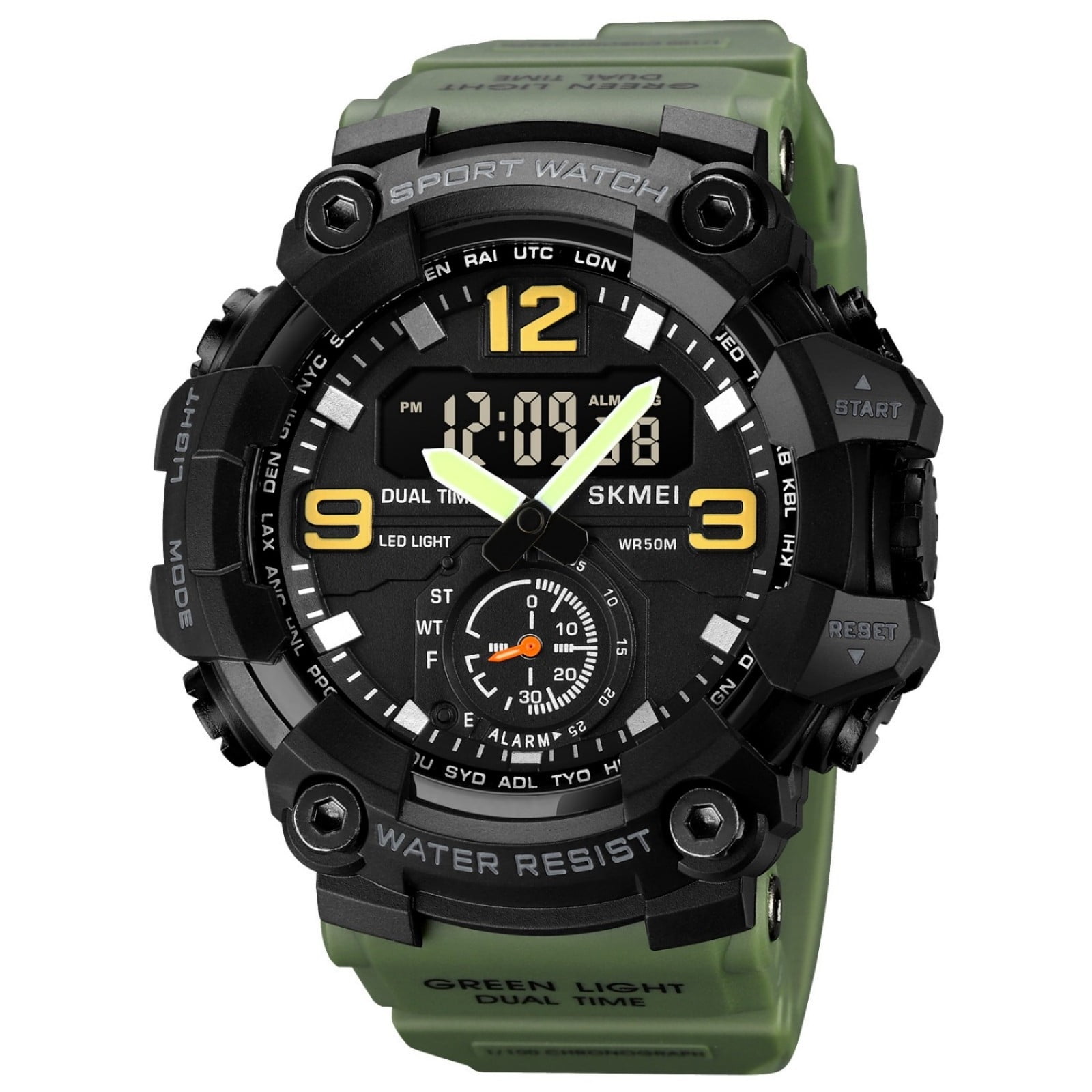 YYUZH Outdoor Digital Watch with Large Dial Camouflage Design Water ...