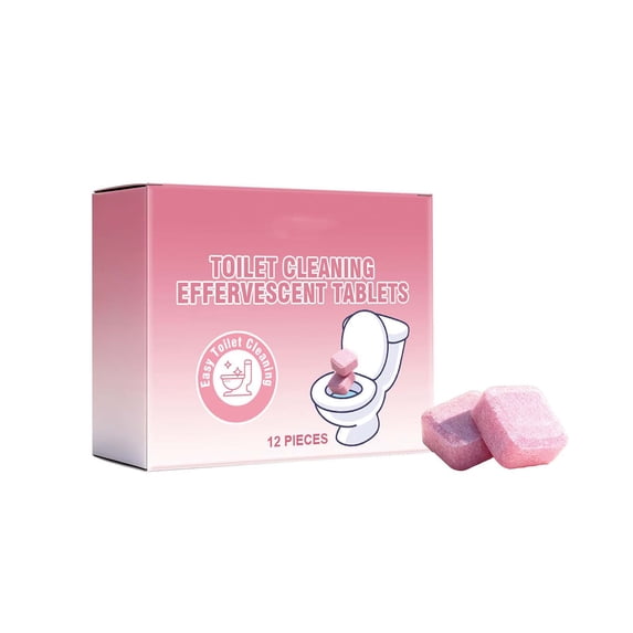 YYUZH Toilet Cleaner Tablets 12pcs, Daily Stain Remover and Odor ...