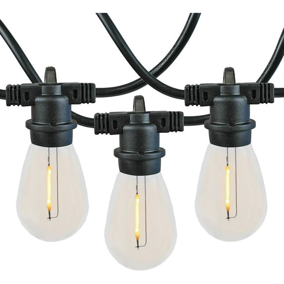 YYYANTON 48 Ft Warm White, 2200K LED Outdoor String YANTONs, 24 ...