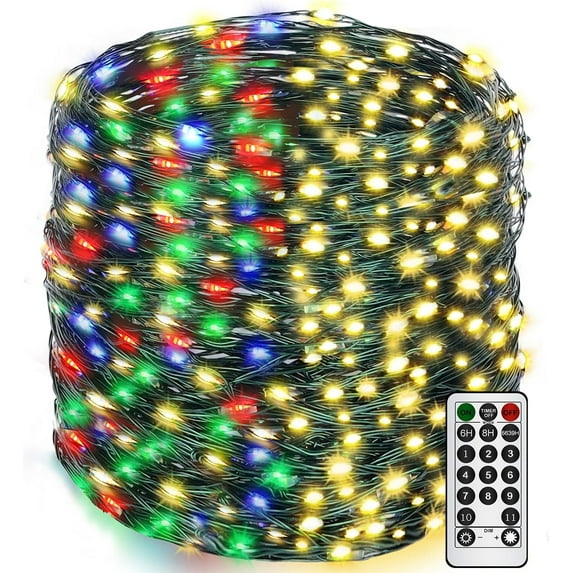 YYYANTON 500LED Christmas Tree YANTONs Fairy String YANTON 164FT Green ...