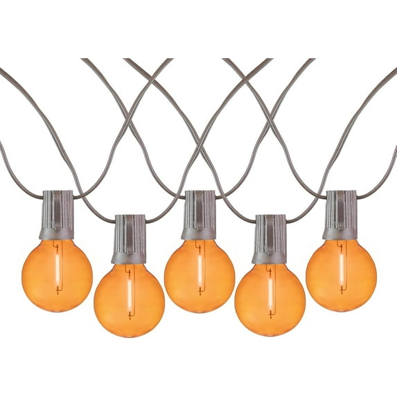 YYYANTON G40 Filament LED String YANTON, Translucent OranYANTON Bulbs ...