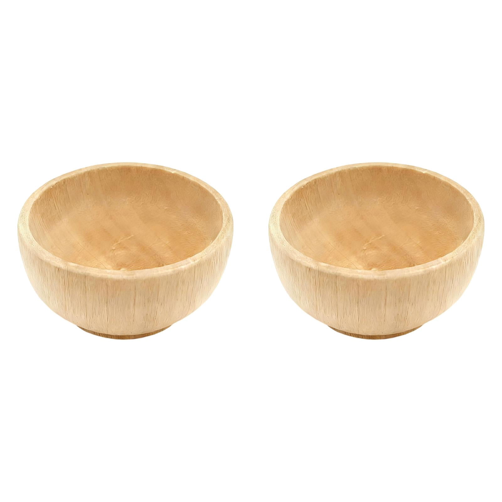 YYYMEIII Small Wooden Bowls Unfinished Wood DIY Craft Bowls for ...