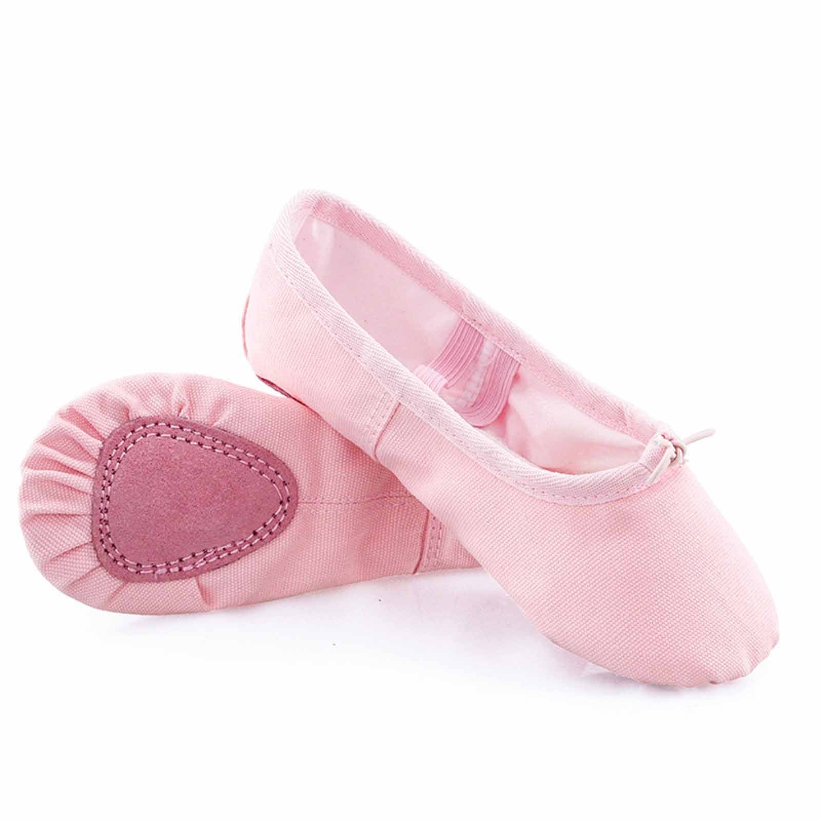 YYYTop Canvas Ballet Shoes Toddler Girls Ballet Slippers for Kids ...
