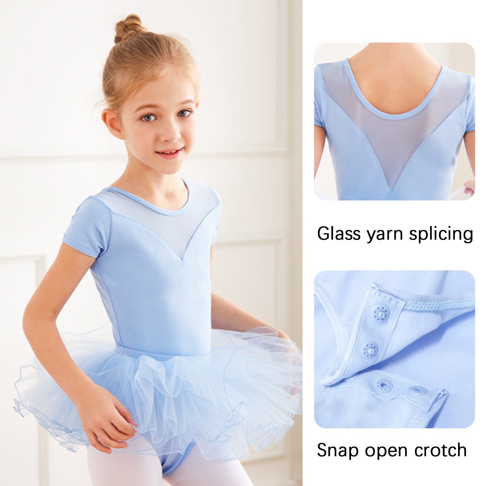 YYYTop Gymnastics Leotards for Girls Toddler Ballets Dance Skirts for ...