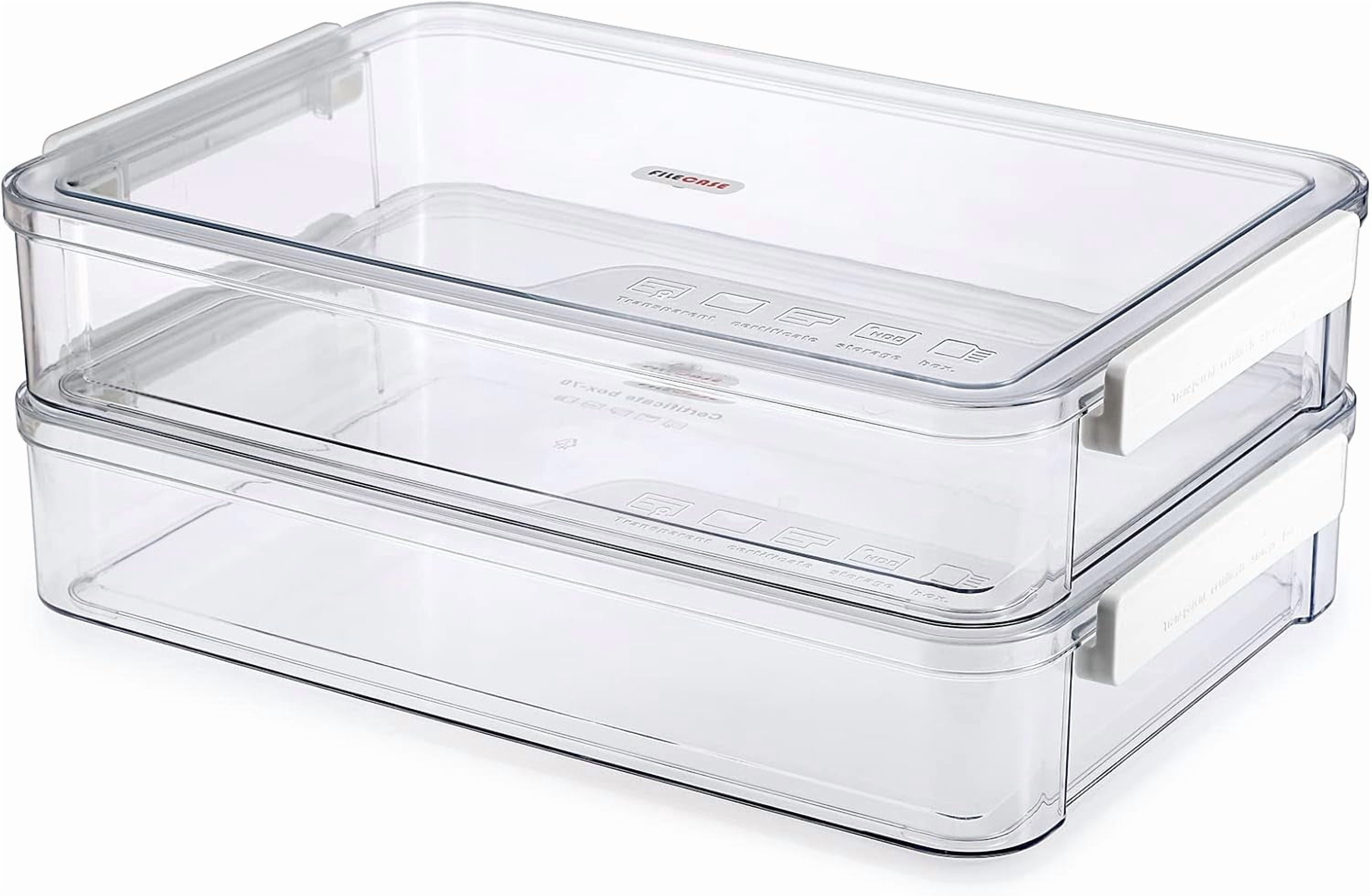 YYYYY 2 Pack Plastic Storage Containers with Lids, Portable Project ...