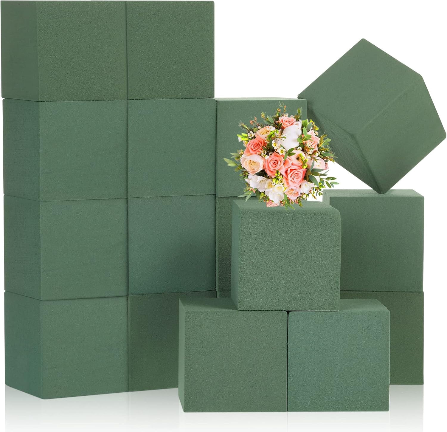 YYYYYY 18 Pcs Floral Foam Blocks 3.15" Dry and Wet Flower Blocks for ...