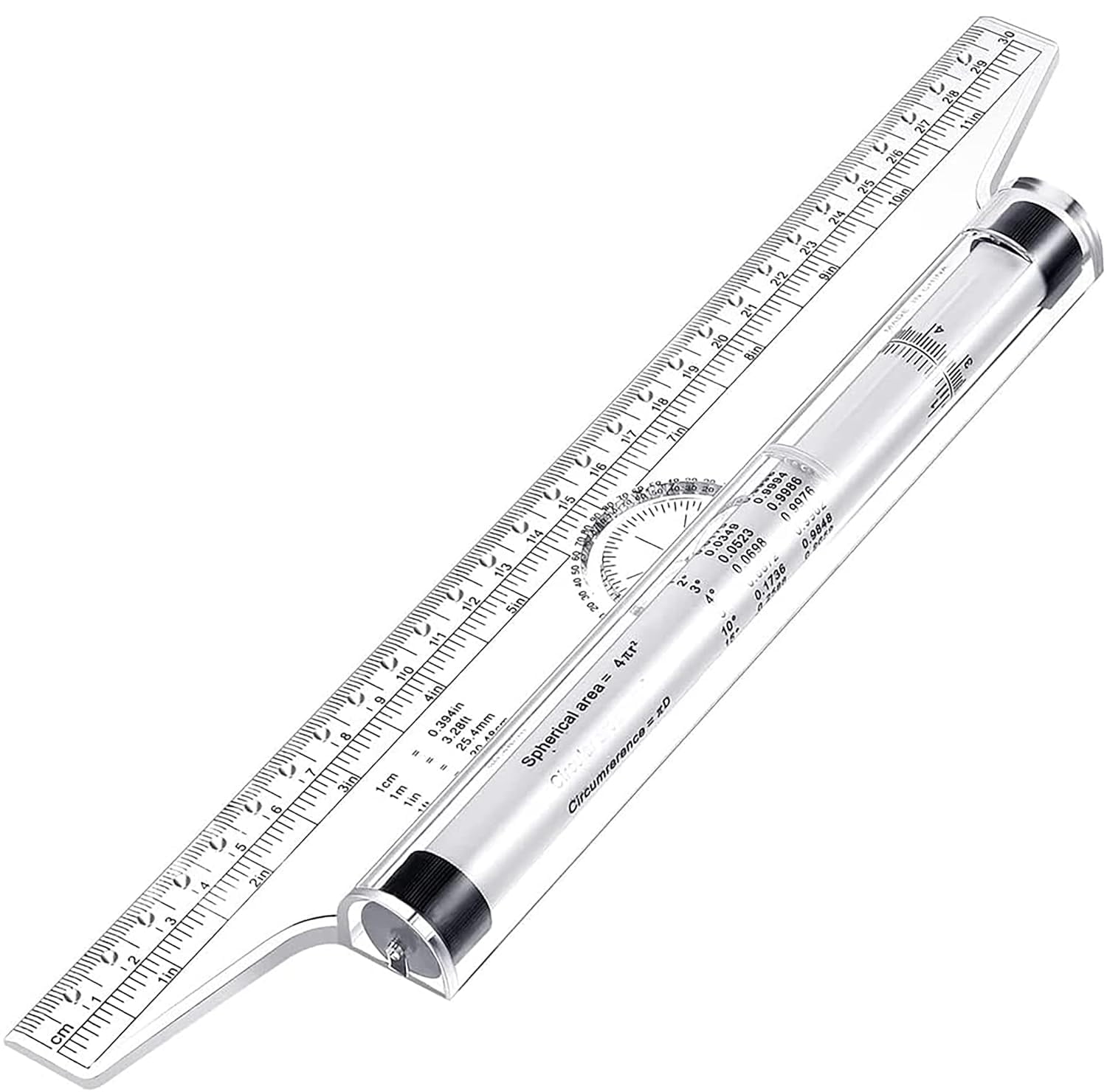 YYYYYY Multi-Purpose Drawing Parallel Rolling Ruler, 12 Inch Drawing ...