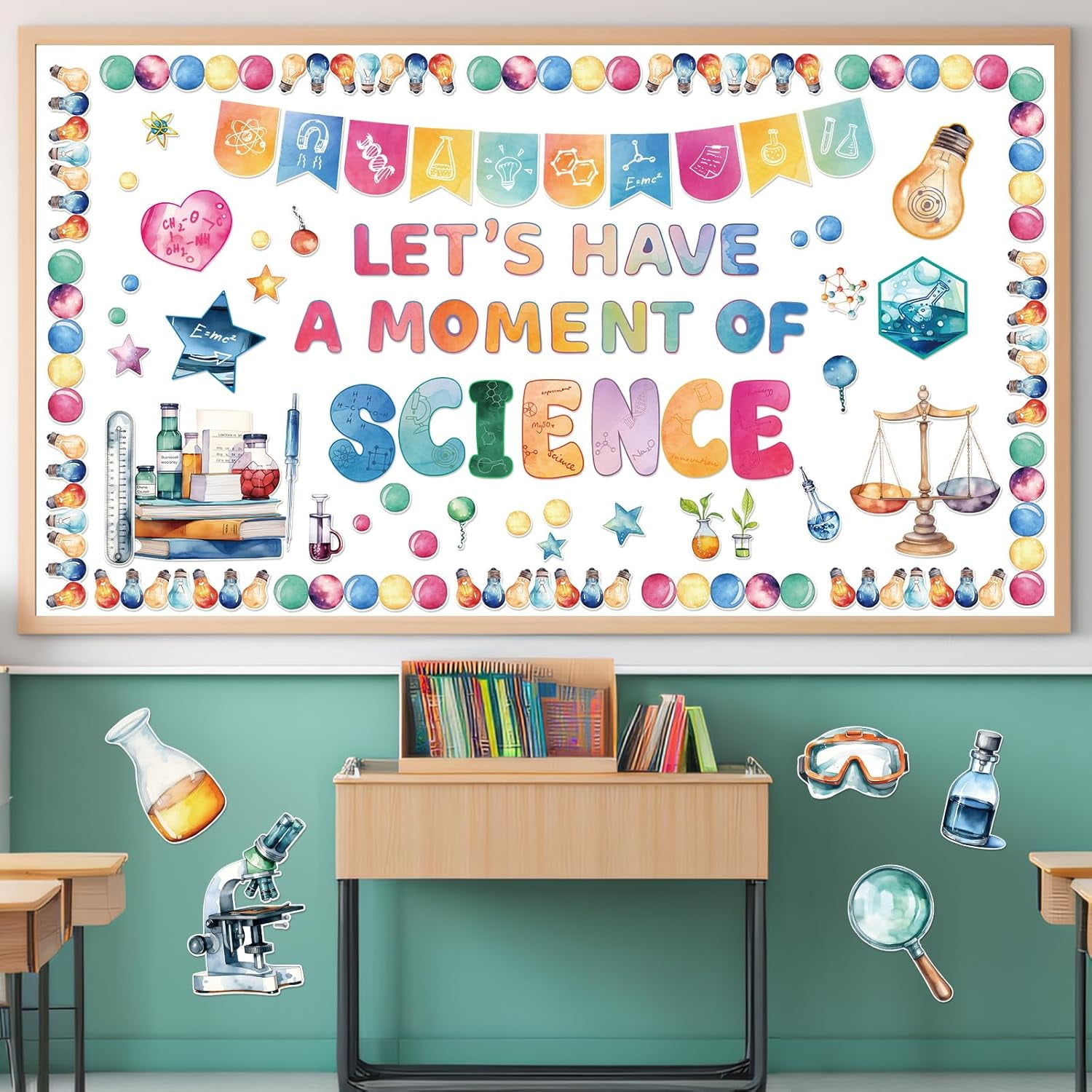 YYYYYY Science Bulletin Board Set for Classroom Decorations Scientific ...