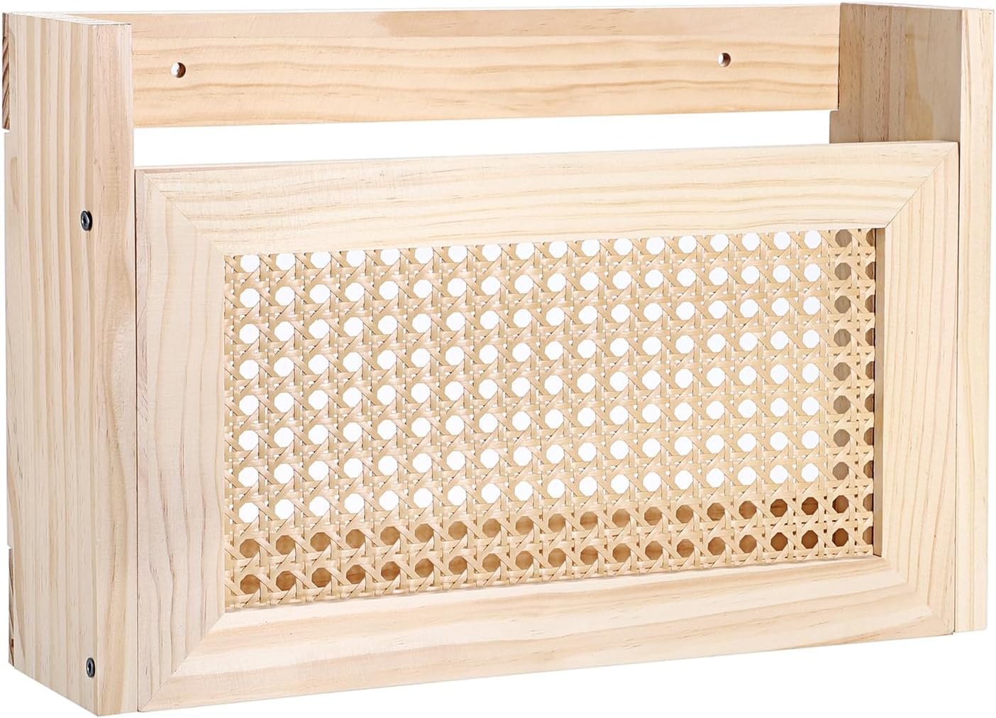 YYYYYY Wooden Hanging Magazine Rack, Wall Mounted Magazine Holder ...
