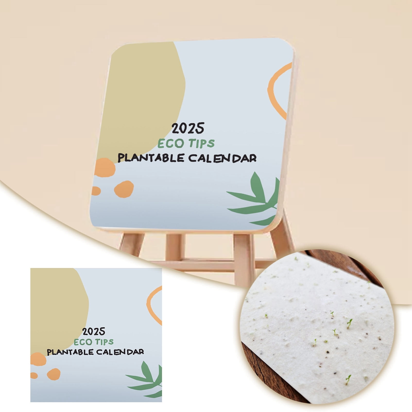 YYmvjgg Calendar 2025 Perfect Modern Greenery Calendar Planner With ...