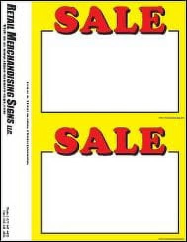 YZB201 Price Sign Laser Cards Sale PC Printable | 100 Sheets Per Pack ...