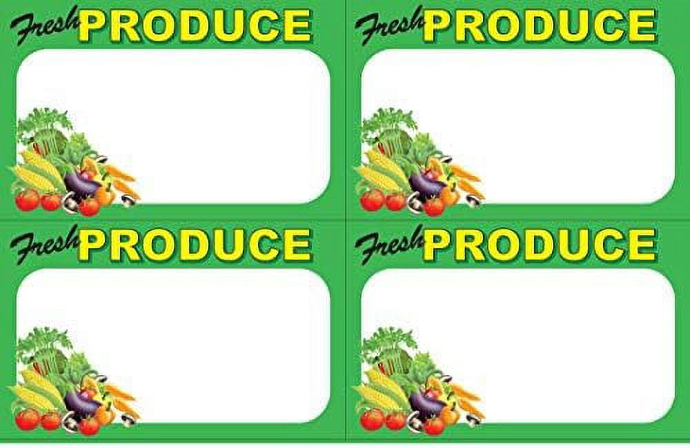 YZC950 Price Sign Laser Cards "Fresh Produce" PC Printable |100 8 1/2 ...