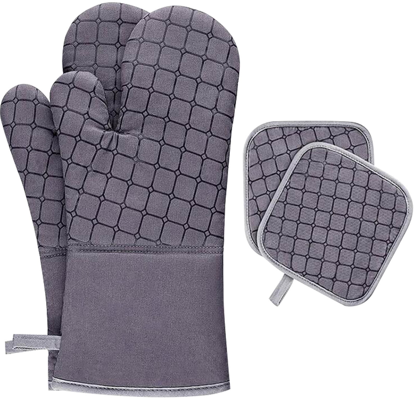 YZEGDCH Clearance Oven Gloves Mitts Machine Washable Heat Resistant ...