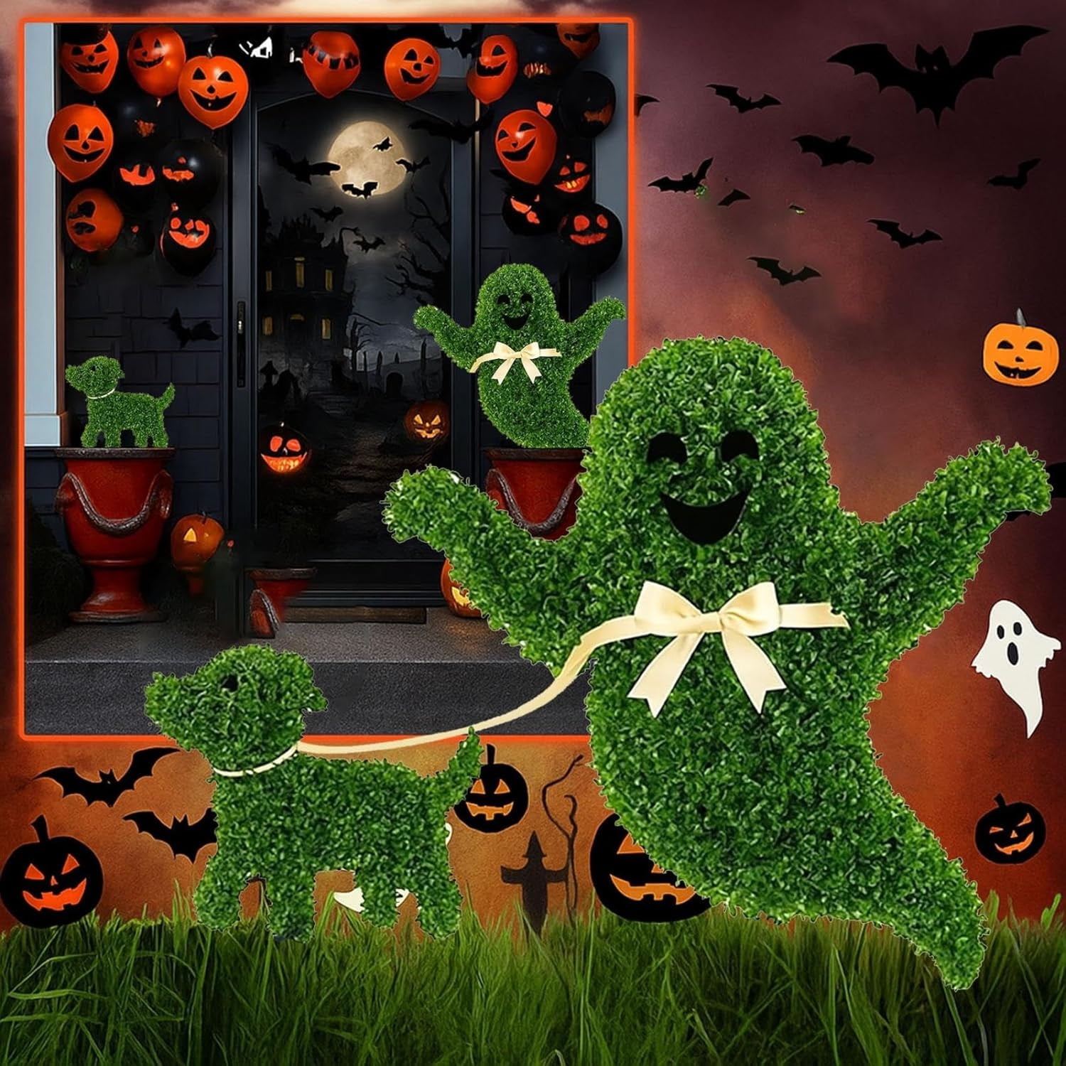 YZEGDCH Halloween Decor Indoor Light Up Spooky Ghost Halloween Deals ...
