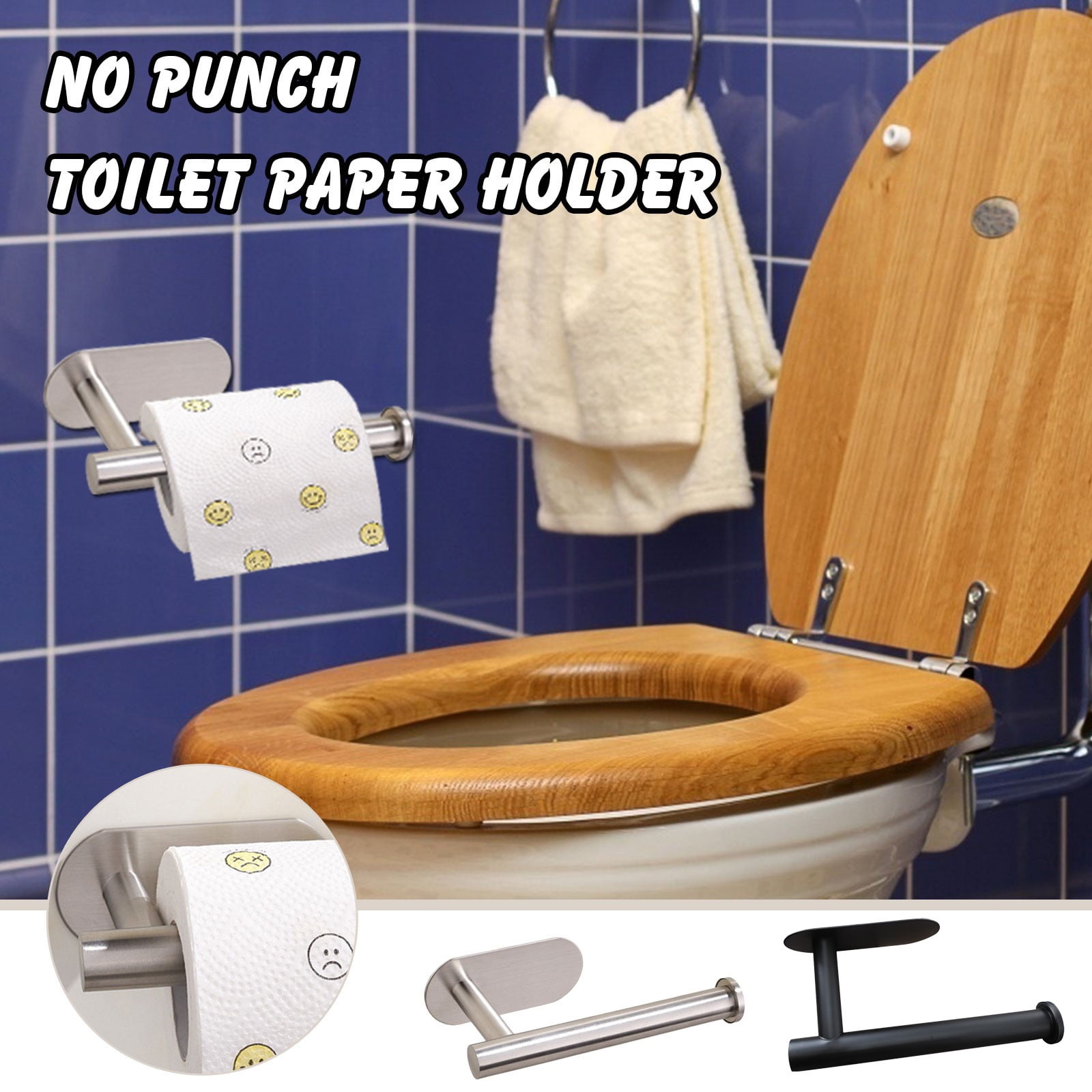 YZEGDCH Home Flash Savings Toilet Paper Holder Paper Roll Holder Tissue ...