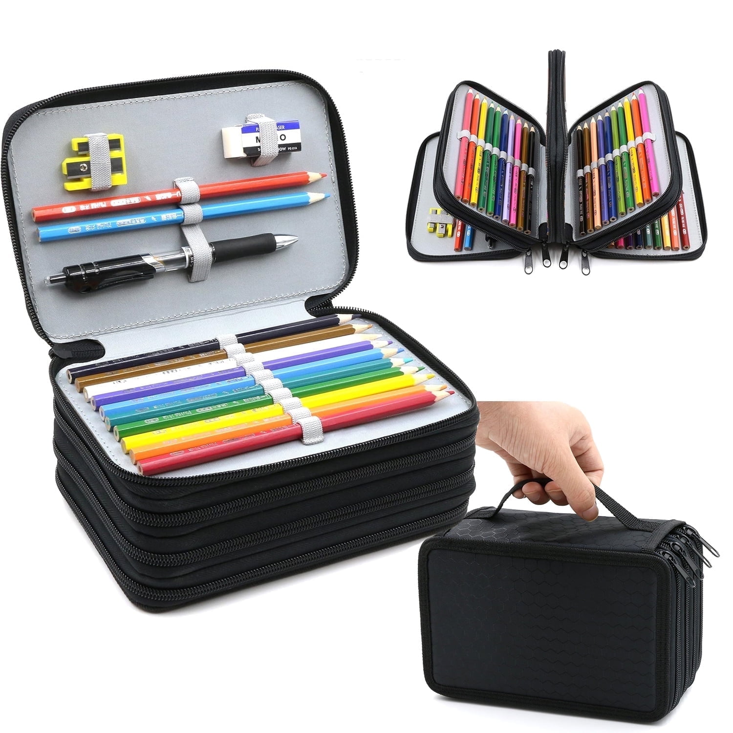 YOTAMI Pencil Case for K-ids Marker Pen Case for Women & Men Big ...